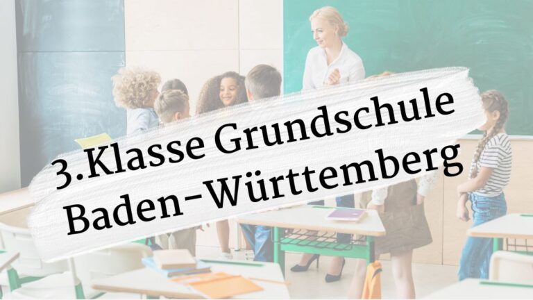 3.Klasse der Grundschule Baden-Württemberg - Schule in Deutschland
